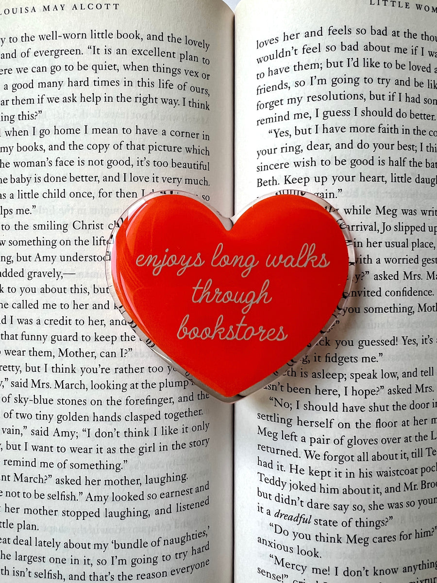 Long Walks Through Bookstores E-Reader Grip | Inkwell Threads