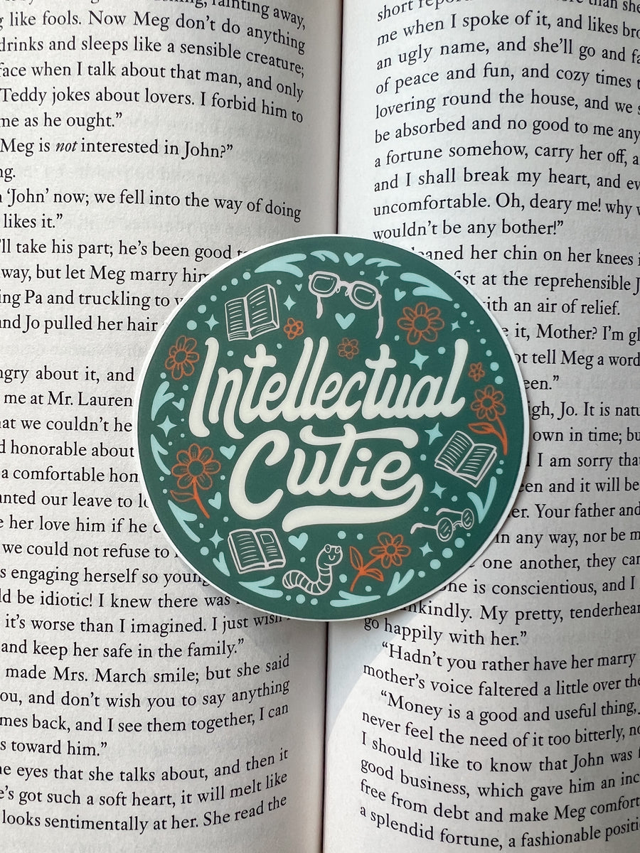 Intellectual Cutie Sticker | Inkwell Threads